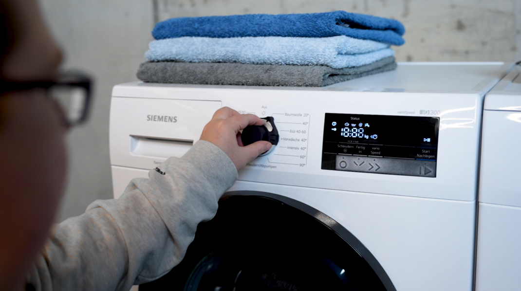 Talking washing machines for visually impaired people